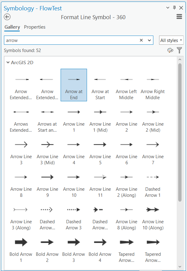 Flow direction using an arrow - Esri Community