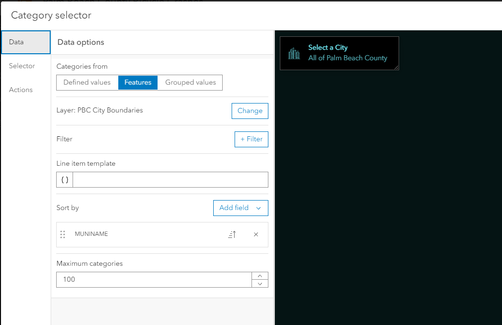Solved: Drop-down widget - Esri Community