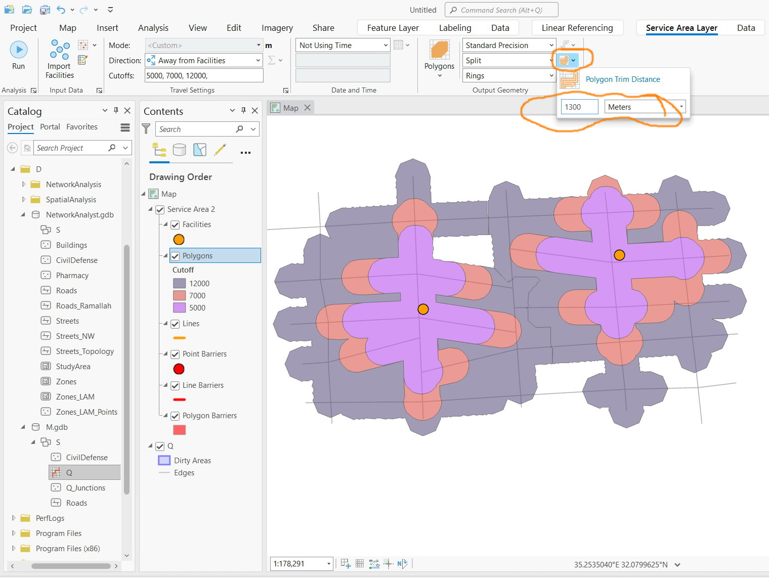 Solved: ArcGIS Pro 3.0.2: The result of the “service area”... - Esri ...