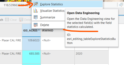 Solved: ArcGIS Pro Statistics on Selected Records - Esri Community