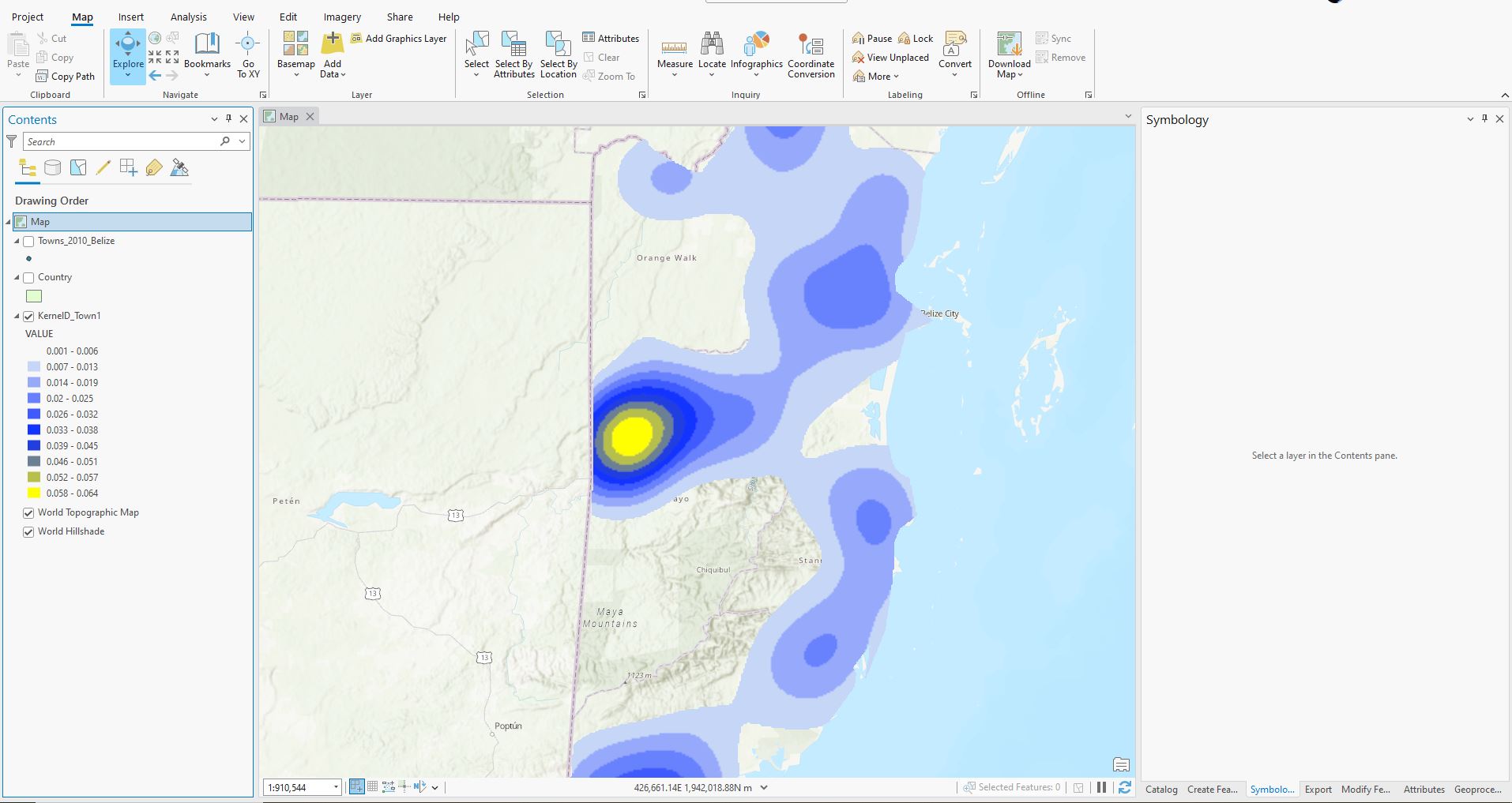 Clip Heat Map to Country Borders - Esri Community