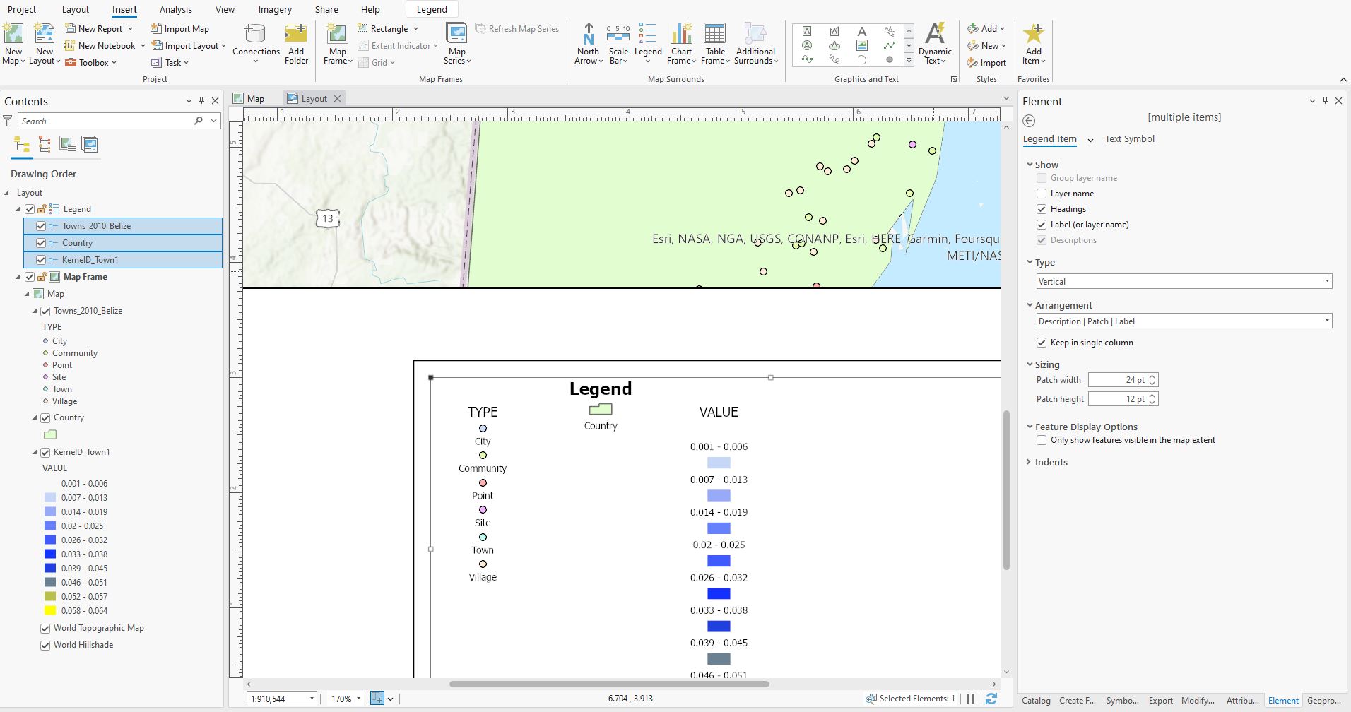 How to change legend item patch alignment to match... - Esri Community