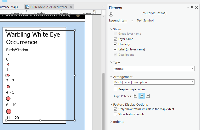 How to change legend item patch alignment to match... - Esri Community