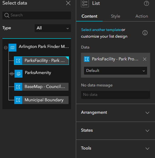 Working with Dynamic Content, Designing a List Wid... - Esri Community