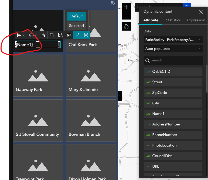 Working with Dynamic Content, Designing a List Wid... - Esri Community