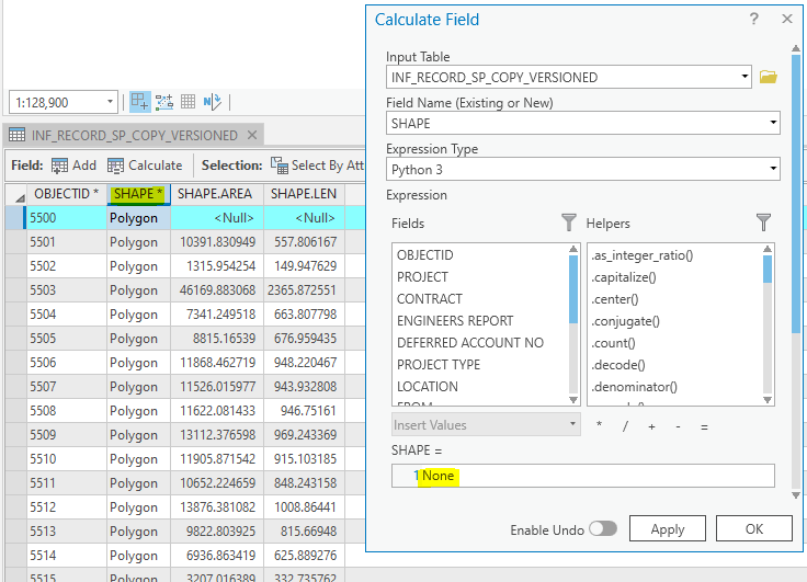 Attribute Table — Indicate if SHAPE field is null ... - Esri Community
