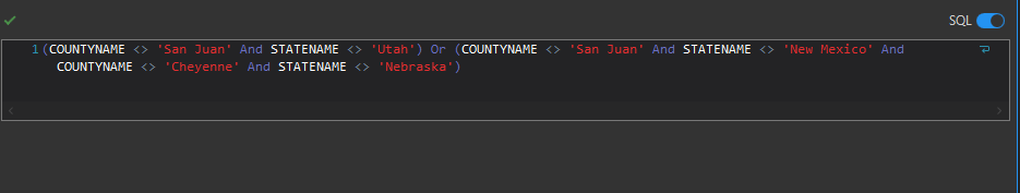 SQL with one layer that has more than 2 conditions... - Esri Community