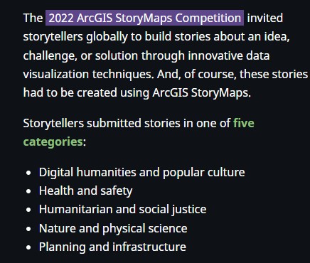 Solved: Create a list at StoryMap collection introduction - Esri Community