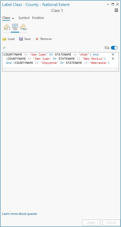 SQL with one layer that has more than 2 conditions... - Esri Community