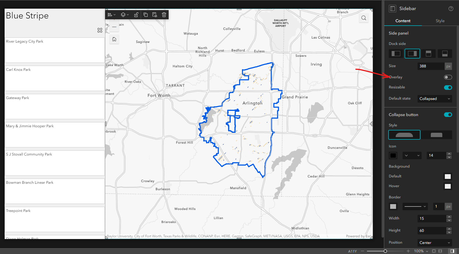 The Sidebar Problem Or Why Can't I Click On Part o... - Esri Community
