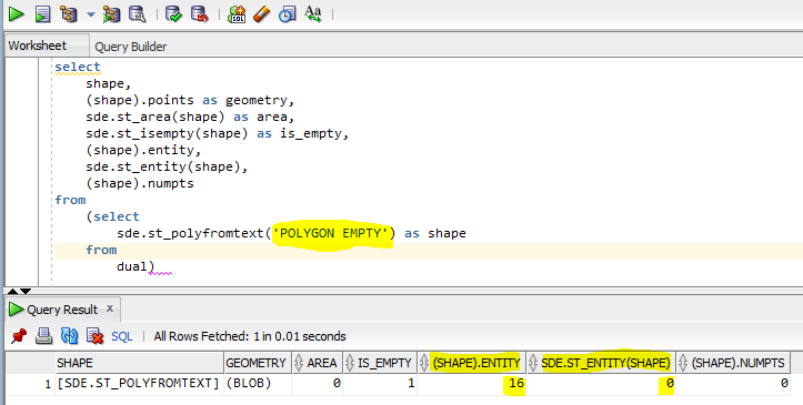 Solved: Why is (SHAPE).ENTITY different from SDE.ST_ENTITY... - Esri Community
