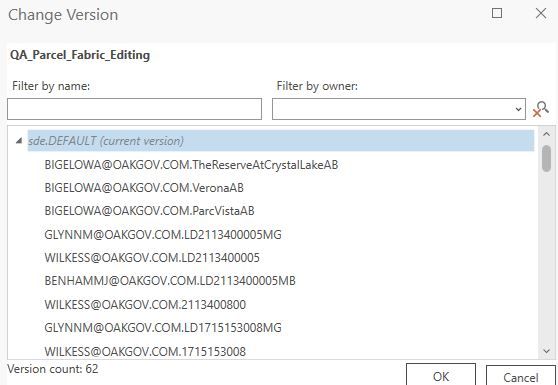 Change Versions table view - Esri Community