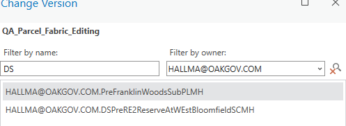Change Versions table view - Esri Community