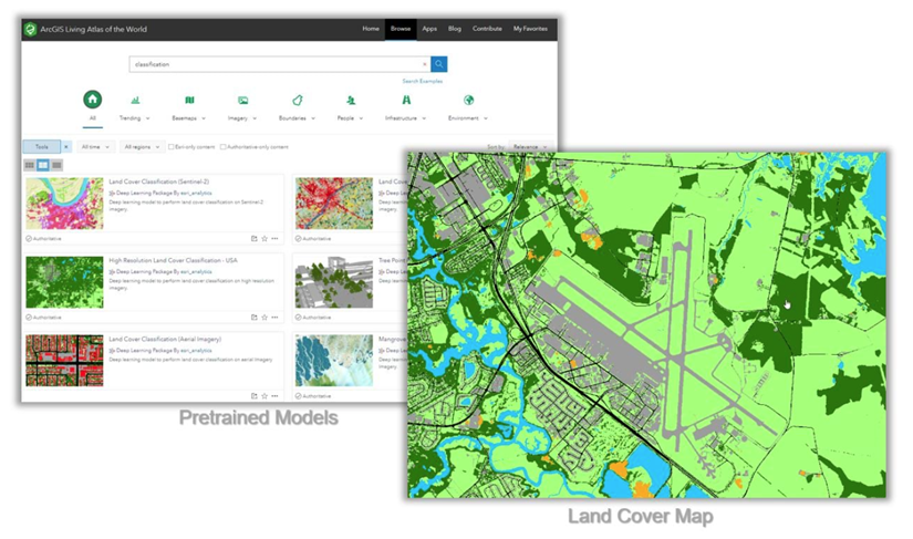 Use Living Atlas pretrained deep learning models f... - Esri Community
