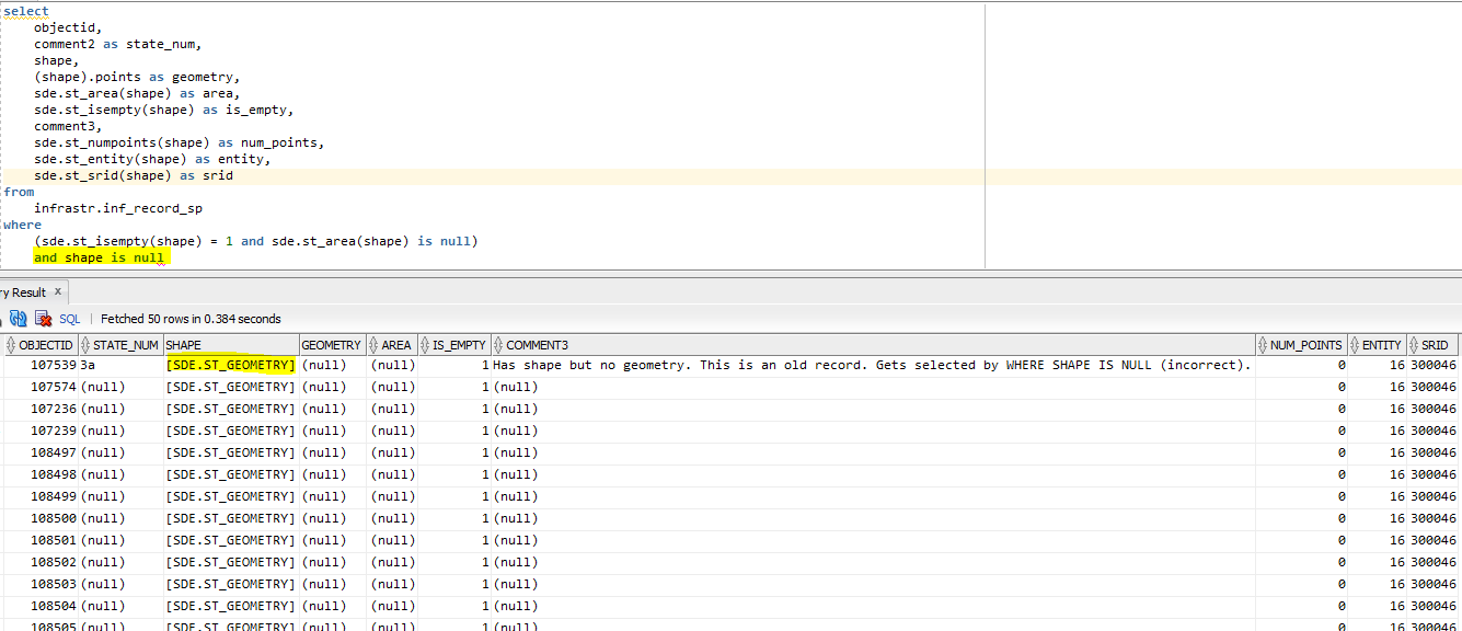 List of FCs that meet certain SQL criteria - Esri Community