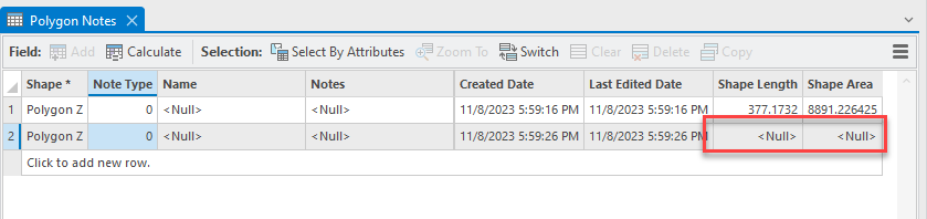 Create Nil geometry using editing tools - Esri Community