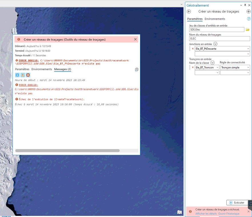 generating trace network on oracle sde - Esri Community