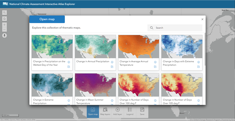 Atlas Instant App used to create new climate asses... - Esri Community