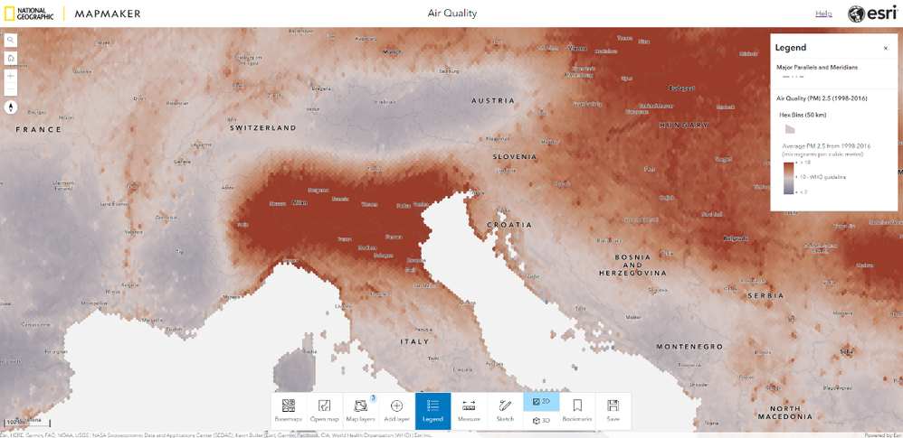 National Geographic MapMaker – a curated collection of maps for students