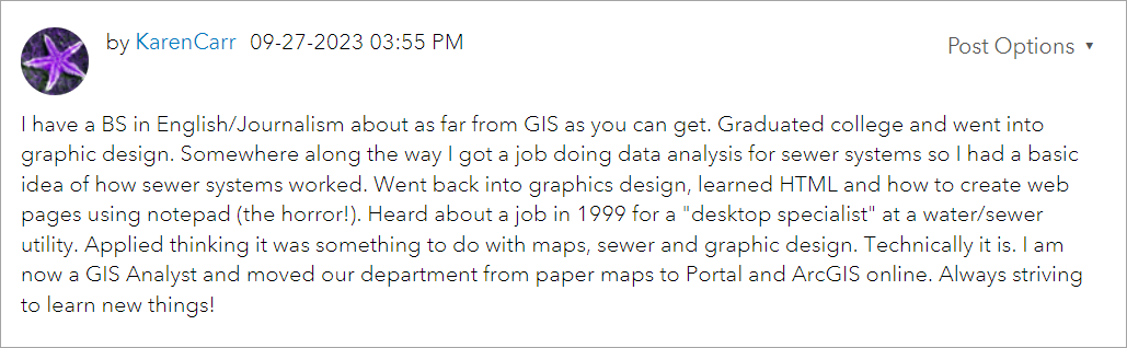 Esri Community Member Spotlight: Ellie Hakari - Esri Community