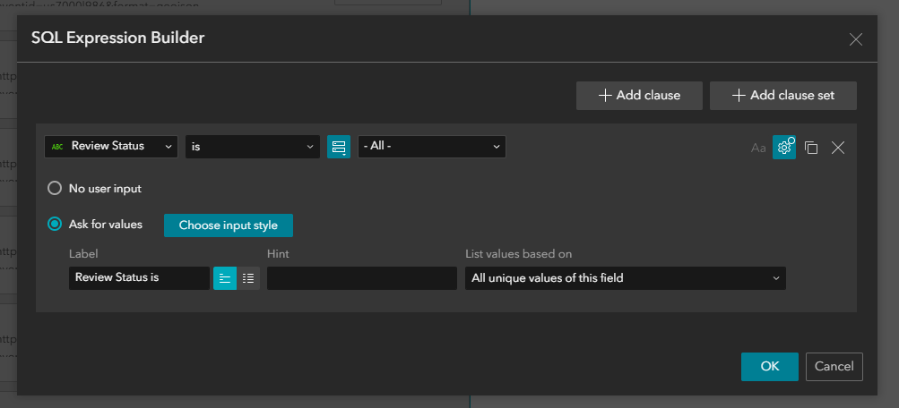 Solved: Use Button to filter list - Esri Community