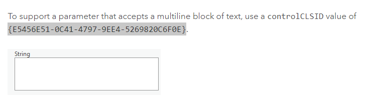 Multi-line text entry in Model Builder Parameter - Esri Community