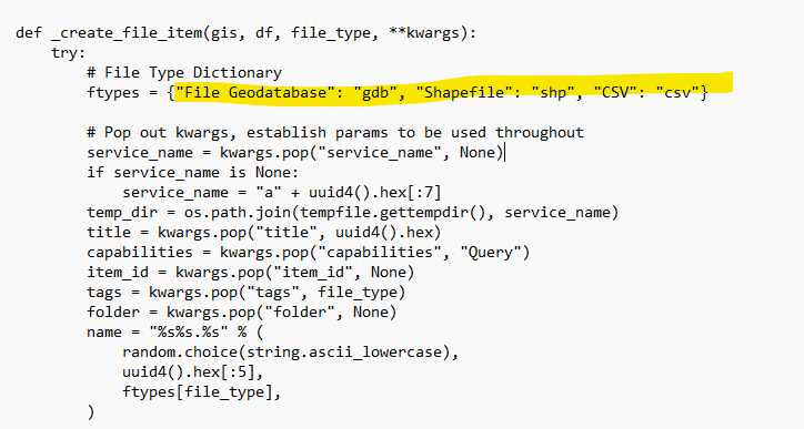 Publishing spatial dataframe to featurelayer bug? - Esri Community