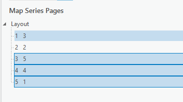 Working with selections in map series pages - Esri Community