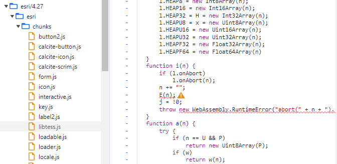 RuntimeError: abort(CompileError: WebAssembly.inst... - Esri Community