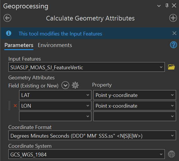 Choose decimal places of coordinates calculated us... - Esri Community