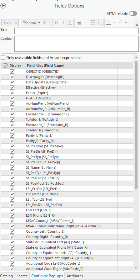 ArcGIS Pro Configure Pop-Up toggle between field n... - Esri Community