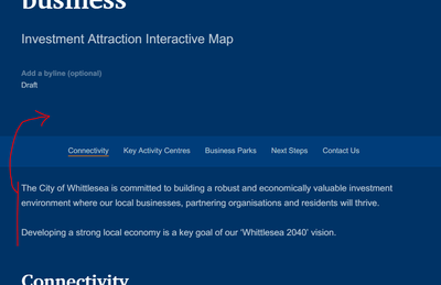Allow Text to be added above the Navigation Bar - Esri Community