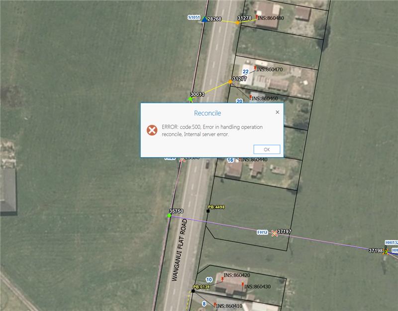Reconcile Error:code500 - Esri Community