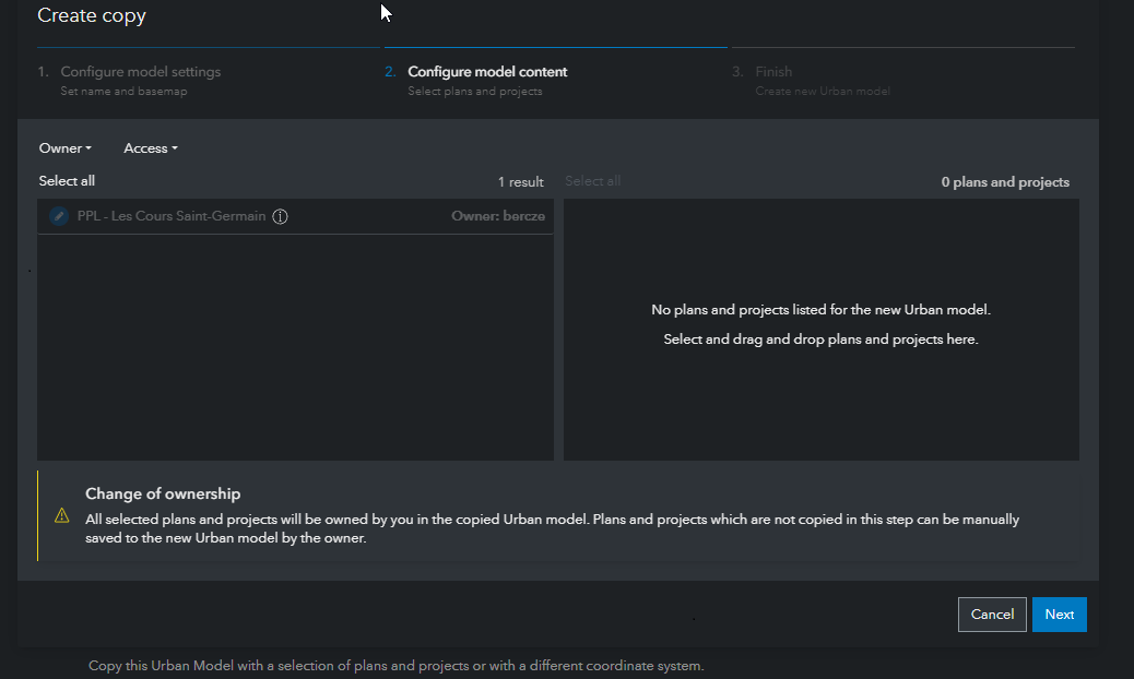 Solved: Create copy tool does not show all projects and pl... - Esri Community