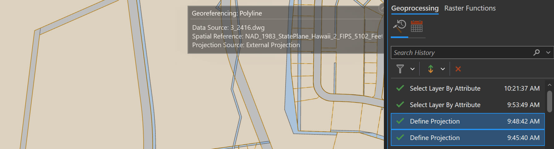 Georeference CAD Move to Display greyed out - Esri Community