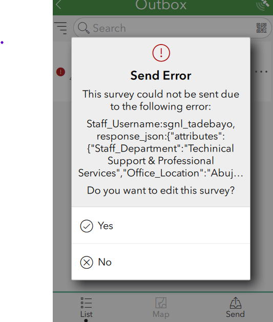 sent error Survey not sent: 1 - Esri Community
