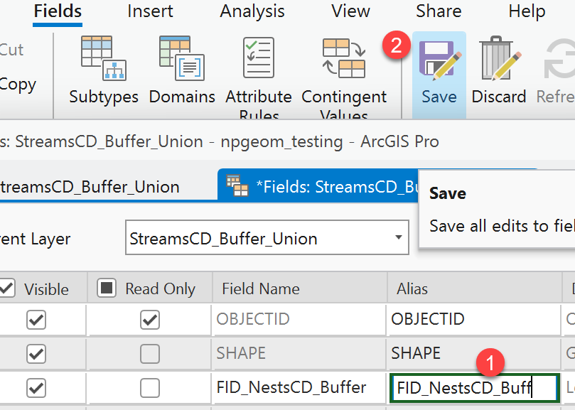 Change Field Name/Alias in ArcGIS Pro v3.2 not wor... - Esri Community