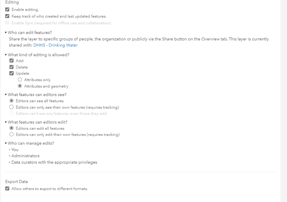 Solved: Unable to enable editing in 10.9 Enterprise featur... - Esri ...