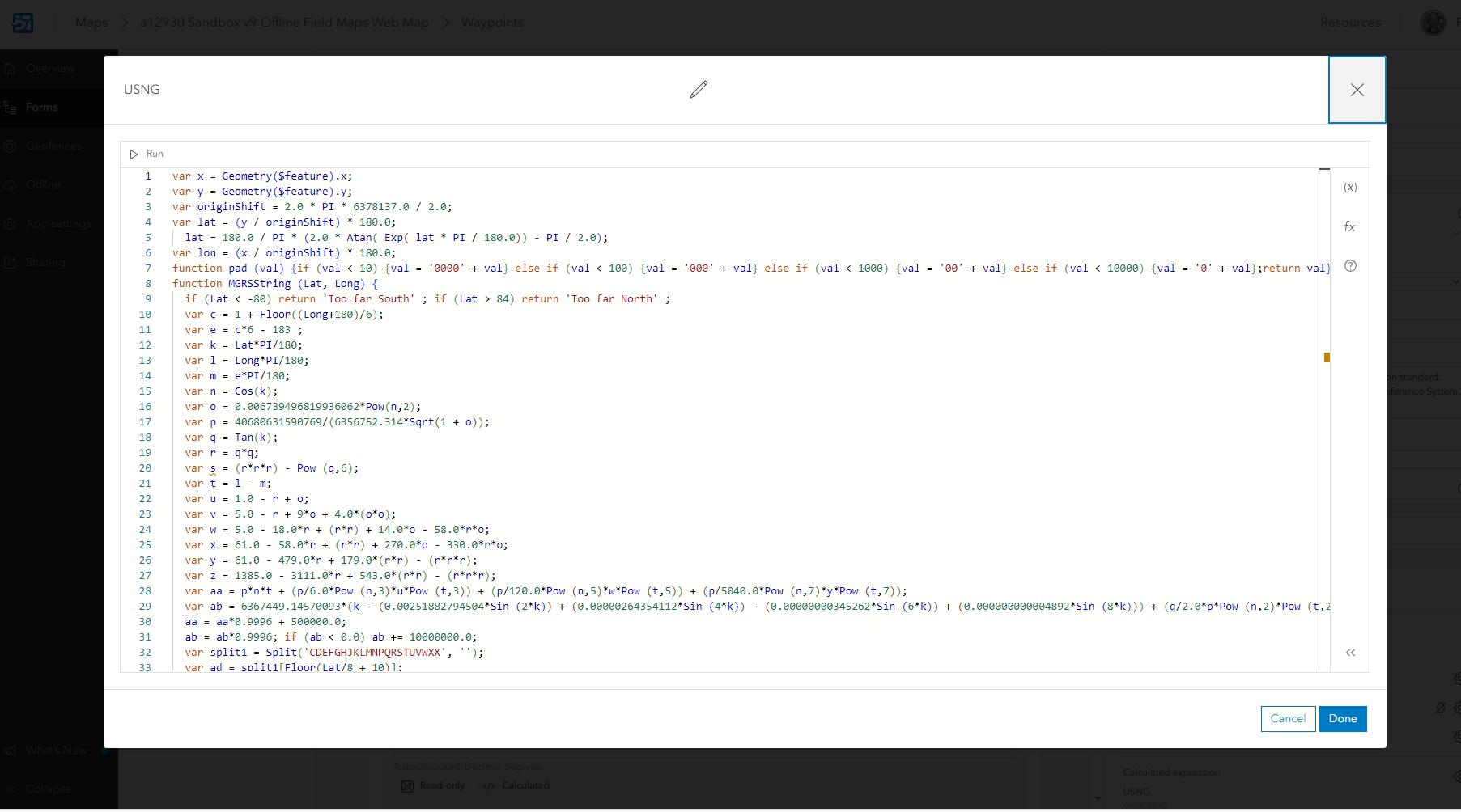 Solved: Calculate USNG Coordinates in Arcade - Esri Community