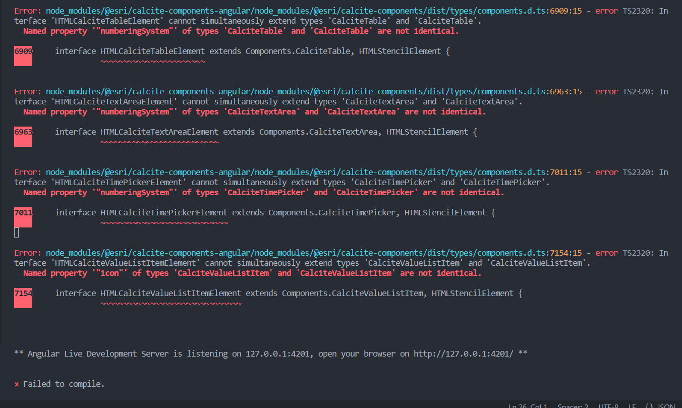 Issue with calcite-components-angular - Esri Community