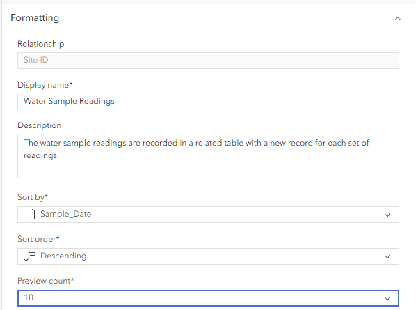 Setting up a related table for Data Collection in ... - Esri Community