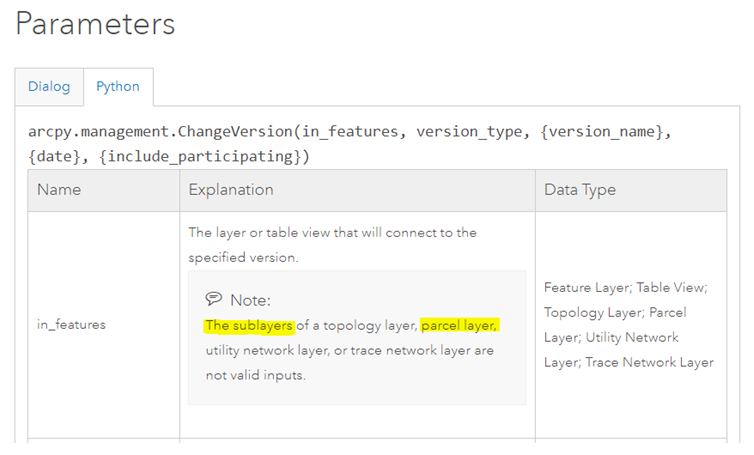 Change Version geoprocessing tool should cater for... - Esri Community