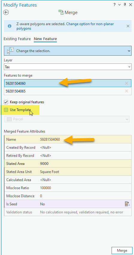 Parcel Editing In ArcGIS Pro: Merge Parcels - Esri Community