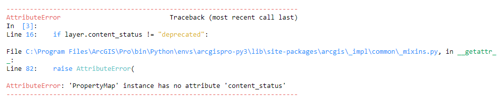 Solved: gis.content.search() exclude Deprecated items? - Esri Community