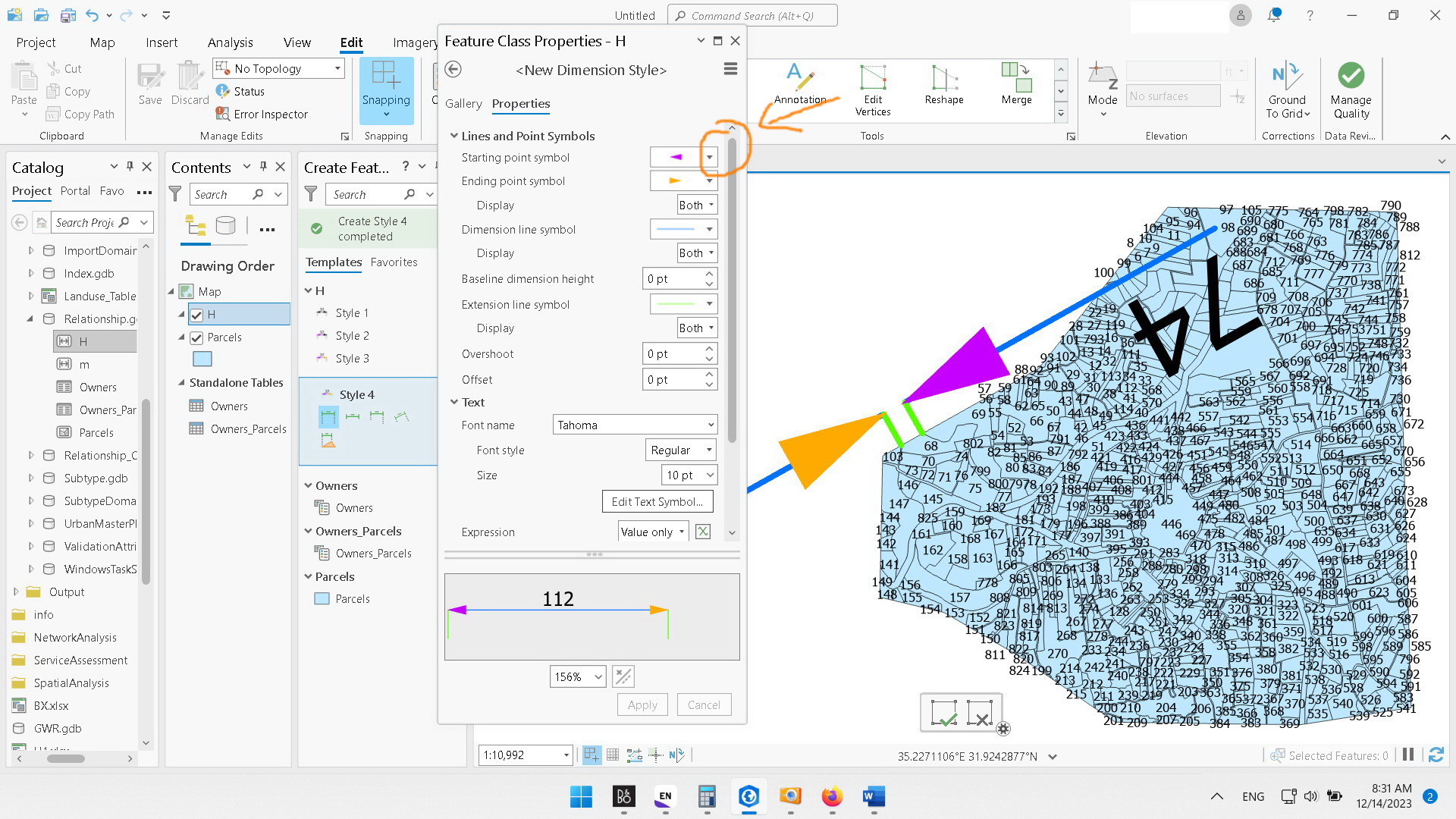 ArcGIS Pro 3.0.2: How to edit the dimension featur... - Esri Community