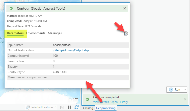 Copy GP tool parameters as formatted text without ... - Esri Community