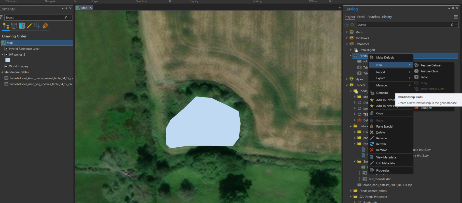 Solved: Relationship classes greyed out and unable to sele... - Esri Community