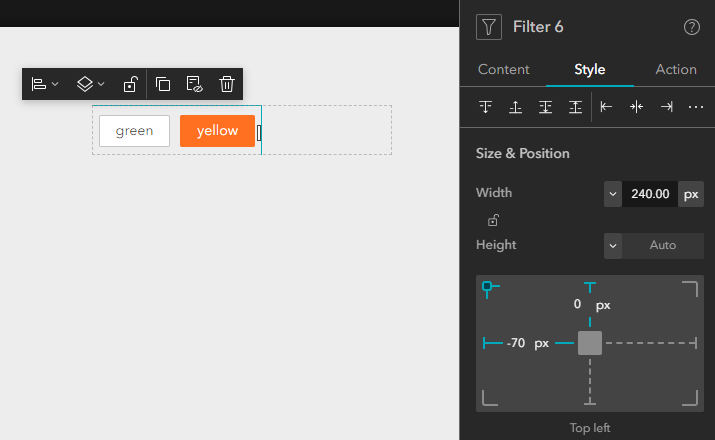 Solved: Use Button to filter list - Esri Community