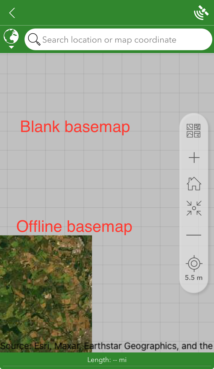 Users Lost In Blank Area Outside An Offline Map Ex Esri Community
