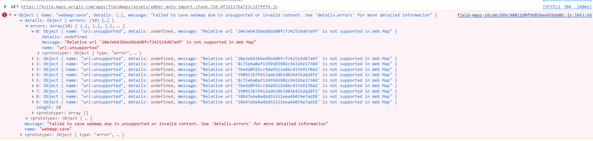 Problems with saving a form in Field Maps - Esri Community